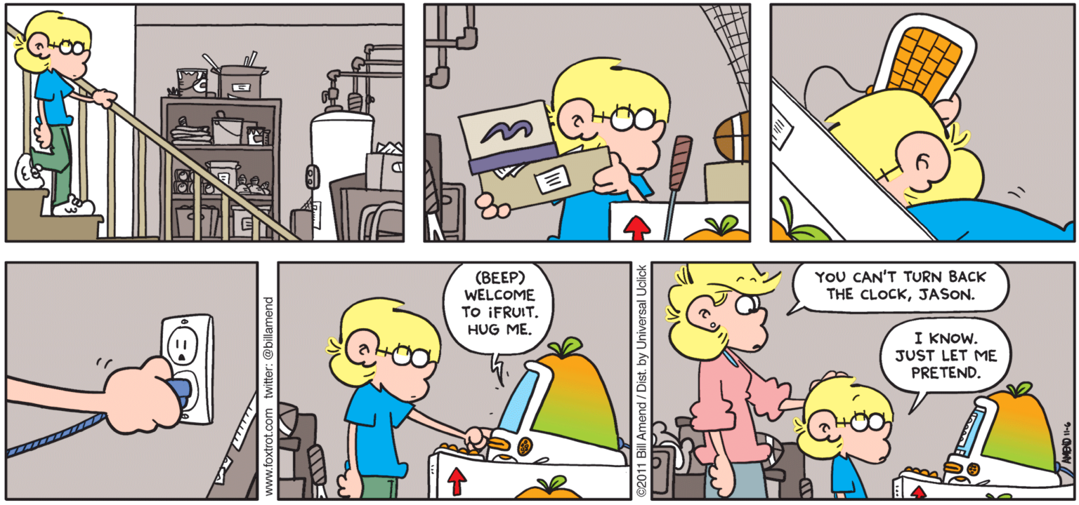 "Remembrance" | Apple - Steve Jobs - iFruit | FoxTrot Comics by Bill Amend