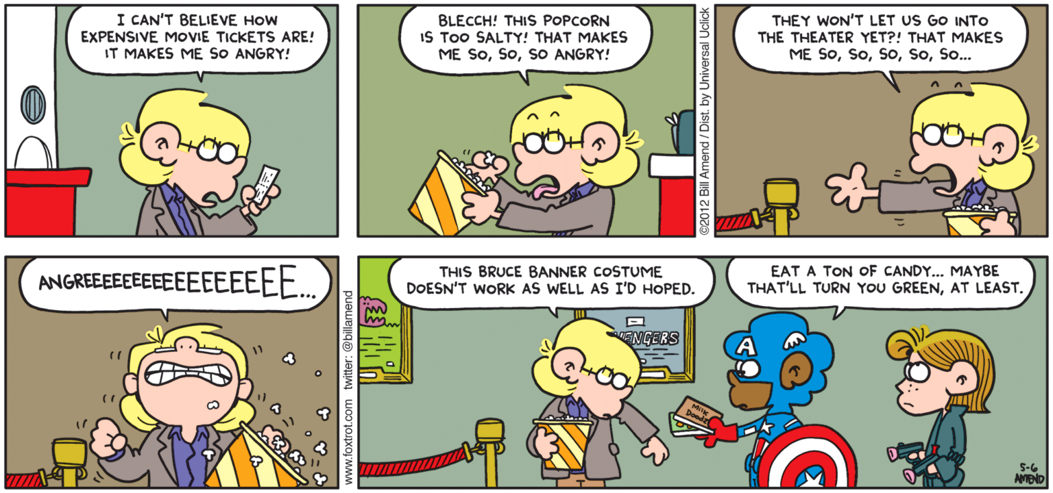 "Avenger Fail" | Avengers - Cosplay | FoxTrot Comics by Bill Amend