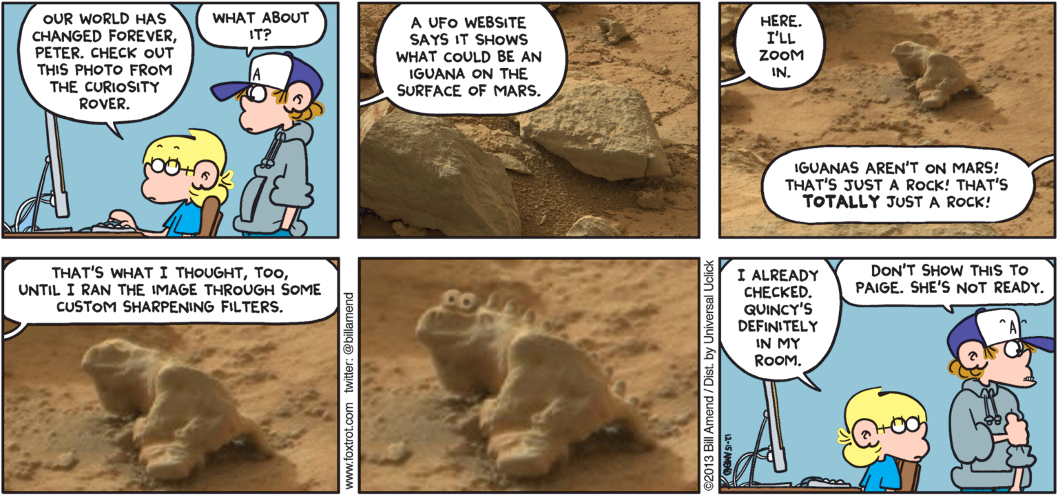 "An Iguana On Mars?" | Quincy | FoxTrot Comics by Bill Amend