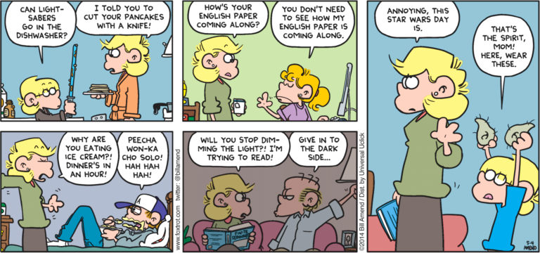 "May the Fourth" | Star Wars Day | FoxTrot Comics by Bill Amend