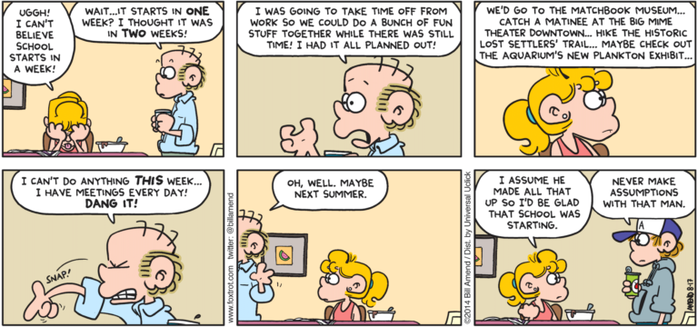 "Fun With Dad" | Roger | FoxTrot Comics by Bill Amend