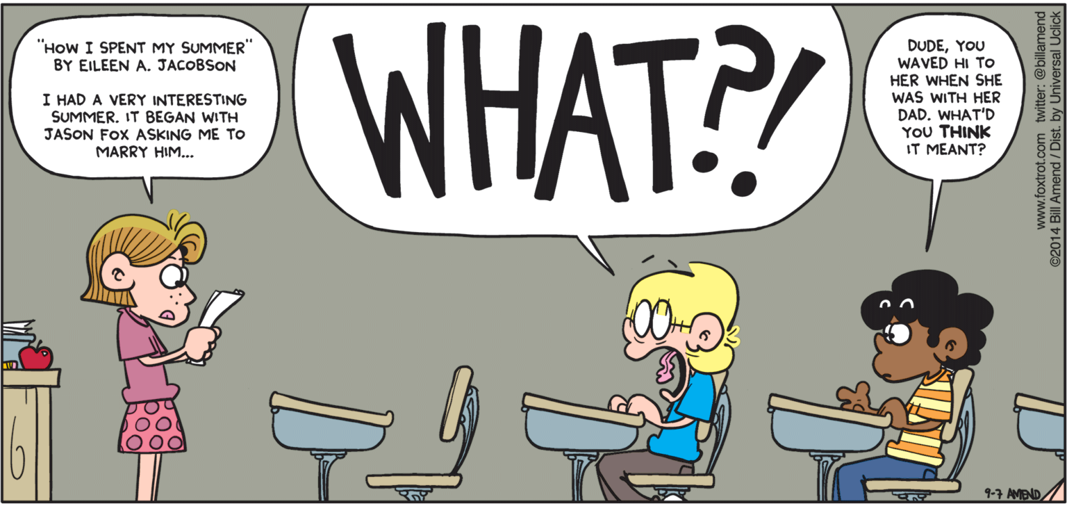 "Sorry Jason" | Eileen | FoxTrot Comics by Bill Amend