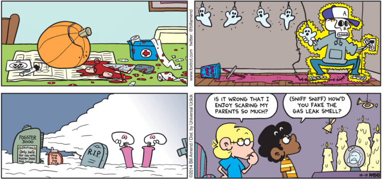 Halloween Horrors Decorations Foxtrot Comics By Bill Amend