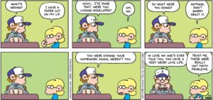 "Paper Cut" | Math Homework | FoxTrot Comics by Bill Amend