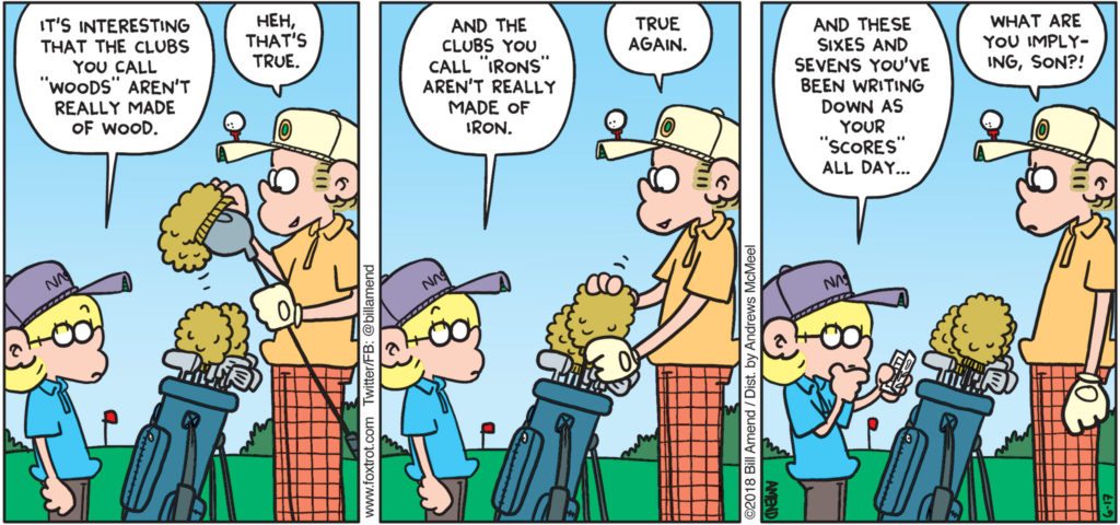 "Golfspeak" | Golf | FoxTrot Comics by Bill Amend