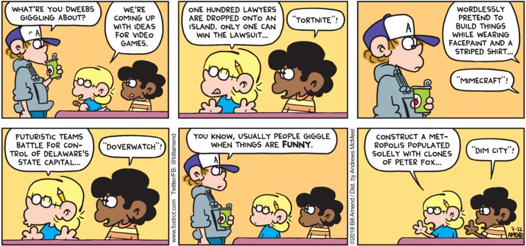 "Dim City" | Gaming | FoxTrot Comics by Bill Amend