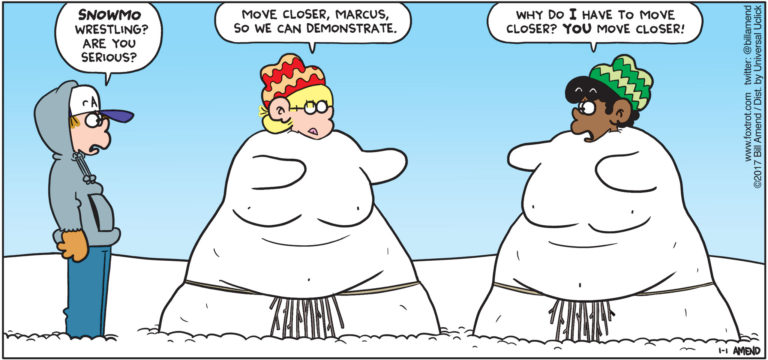 "Snowmo" | Snow | FoxTrot Comics by Bill Amend