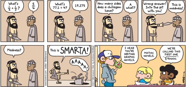 "Smarta" | Math | FoxTrot Comics by Bill Amend