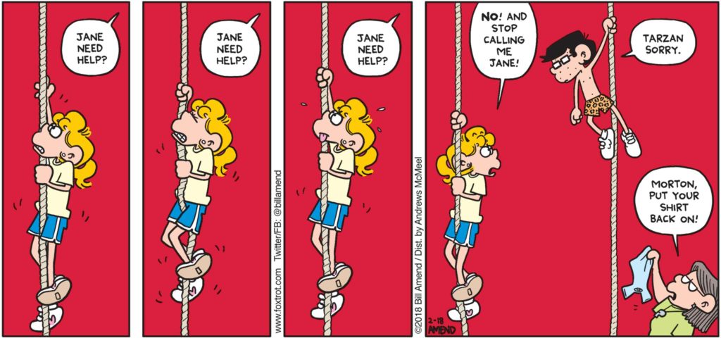 "Jane Need Help?" | School | FoxTrot Comics by Bill Amend