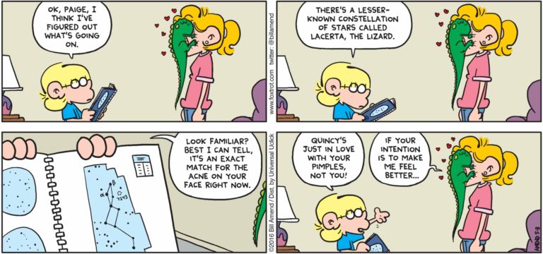 "Starstruck" | Paige & Quincy | FoxTrot Comics by Bill Amend