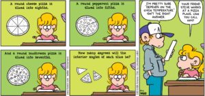 "Pizza Math" | FoxTrot Comics by Bill Amend