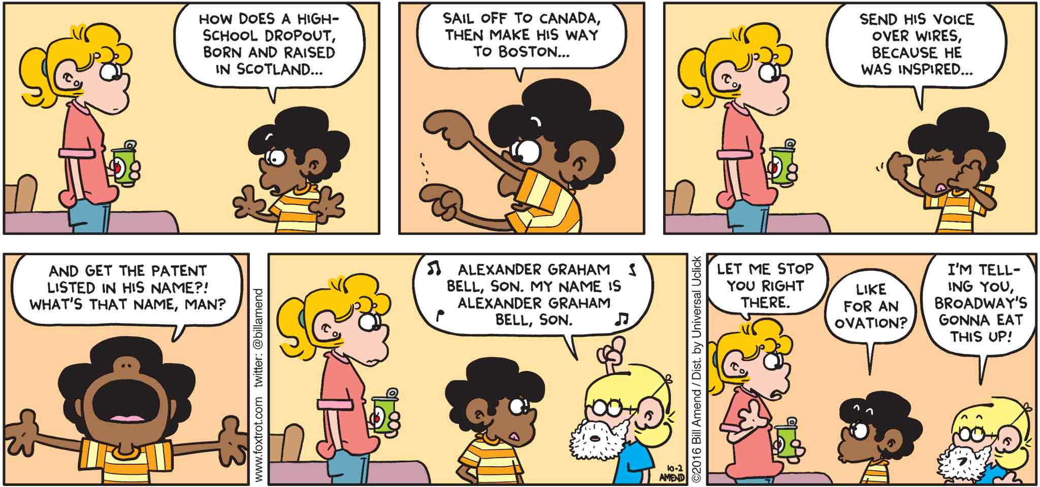 "Hamiltonian" | Hamilton Musical | FoxTrot Comics by Bill Amend