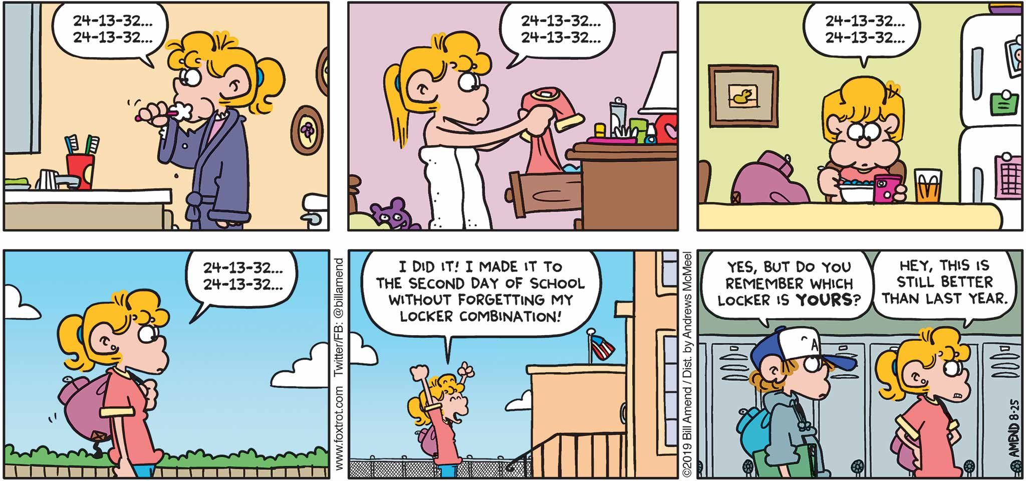 Locker Hurt Back To School FoxTrot Comics By Bill Amend Locker Hurt Back To School FoxTrot Comics By Bill Amend