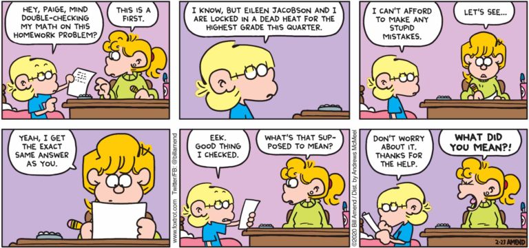 "Math Help" | Homework | FoxTrot Comics by Bill Amend
