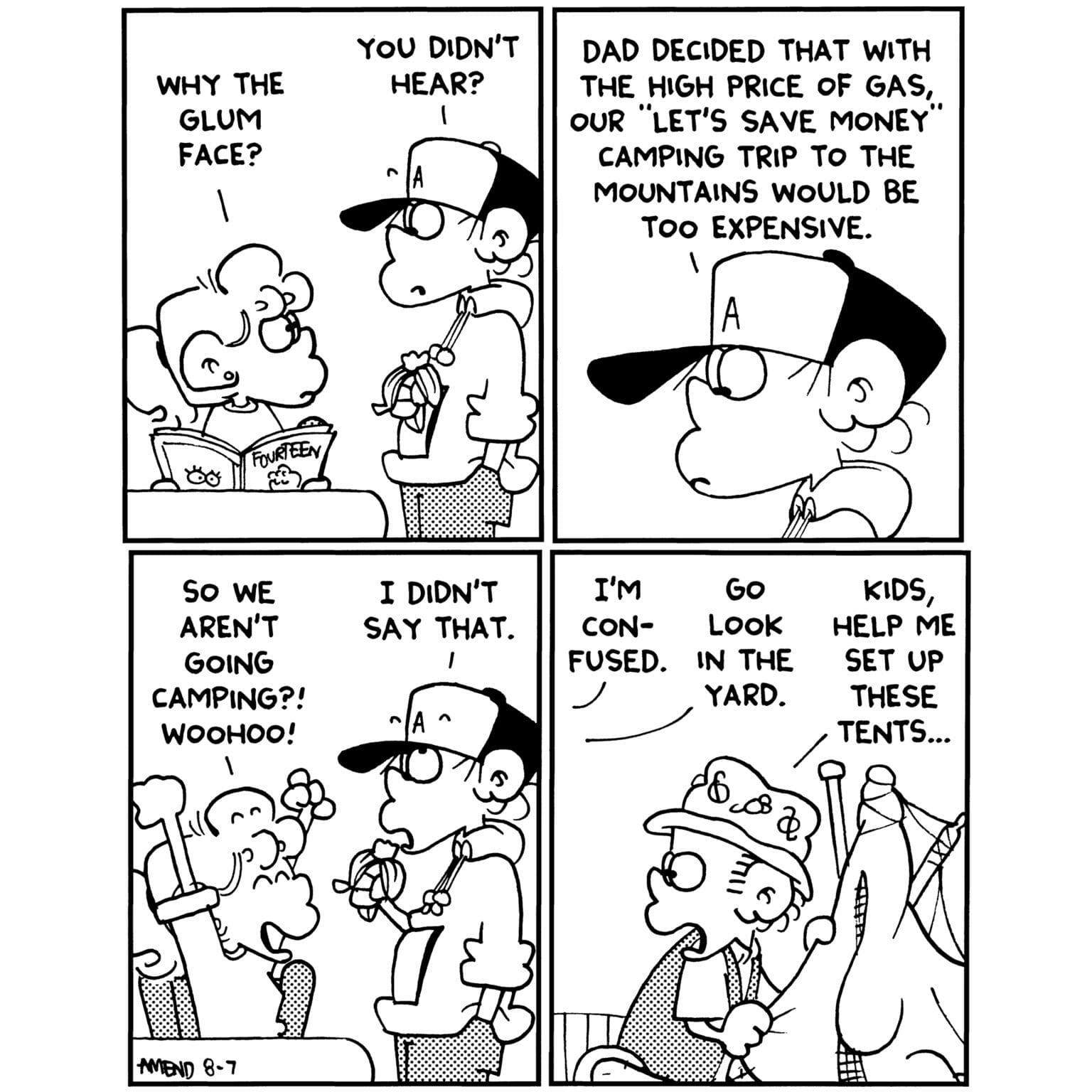 "From the Archives: Backyard Camping" | Summer Vacation | FoxTrot ...