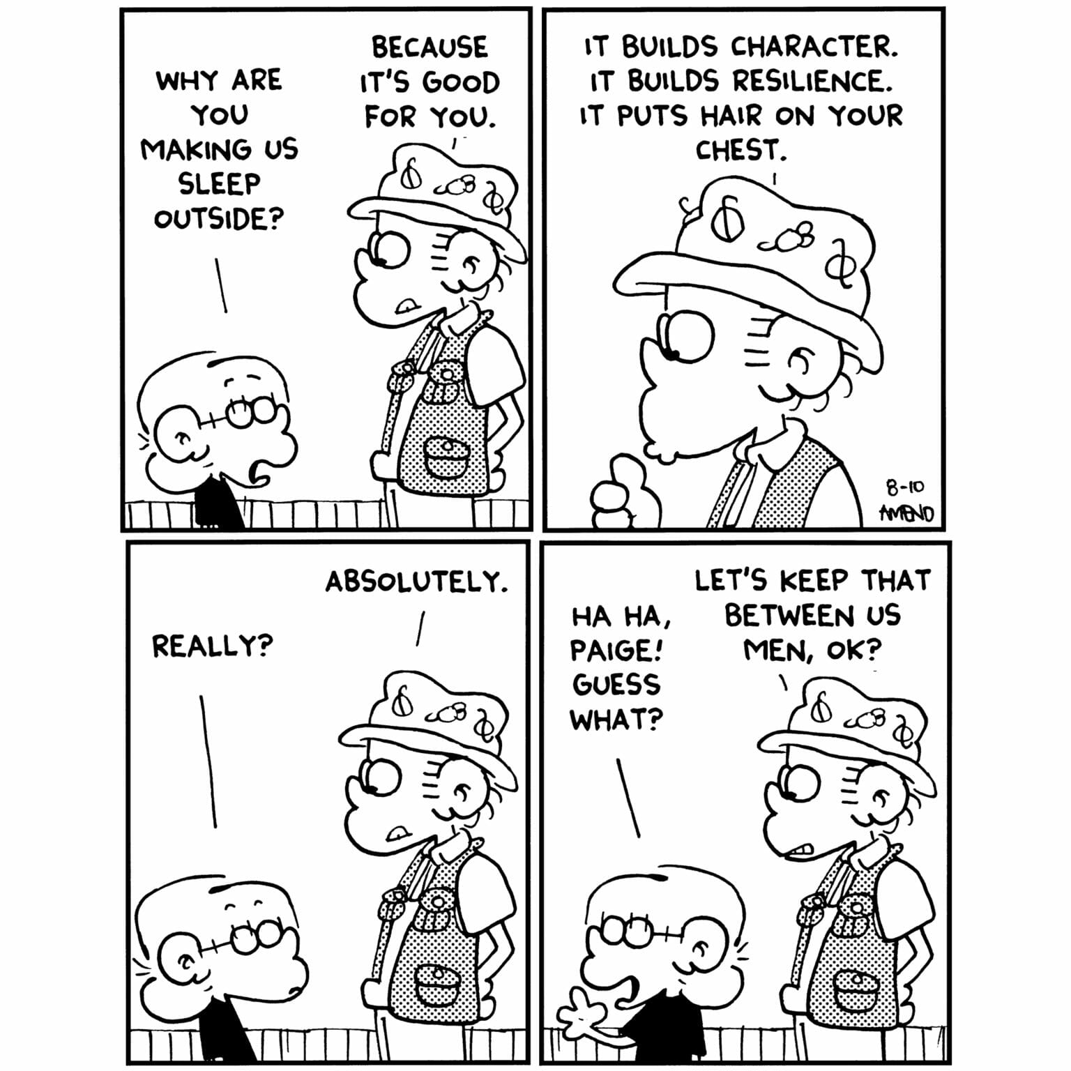 "From the Archives: Backyard Camping" | Summer Vacation | FoxTrot ...