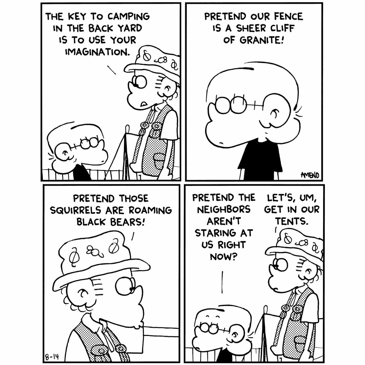 "From the Archives: Backyard Camping" | Summer Vacation | FoxTrot ...