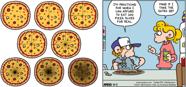 "Pizza Practice" | Food | FoxTrot Comics by Bill Amend