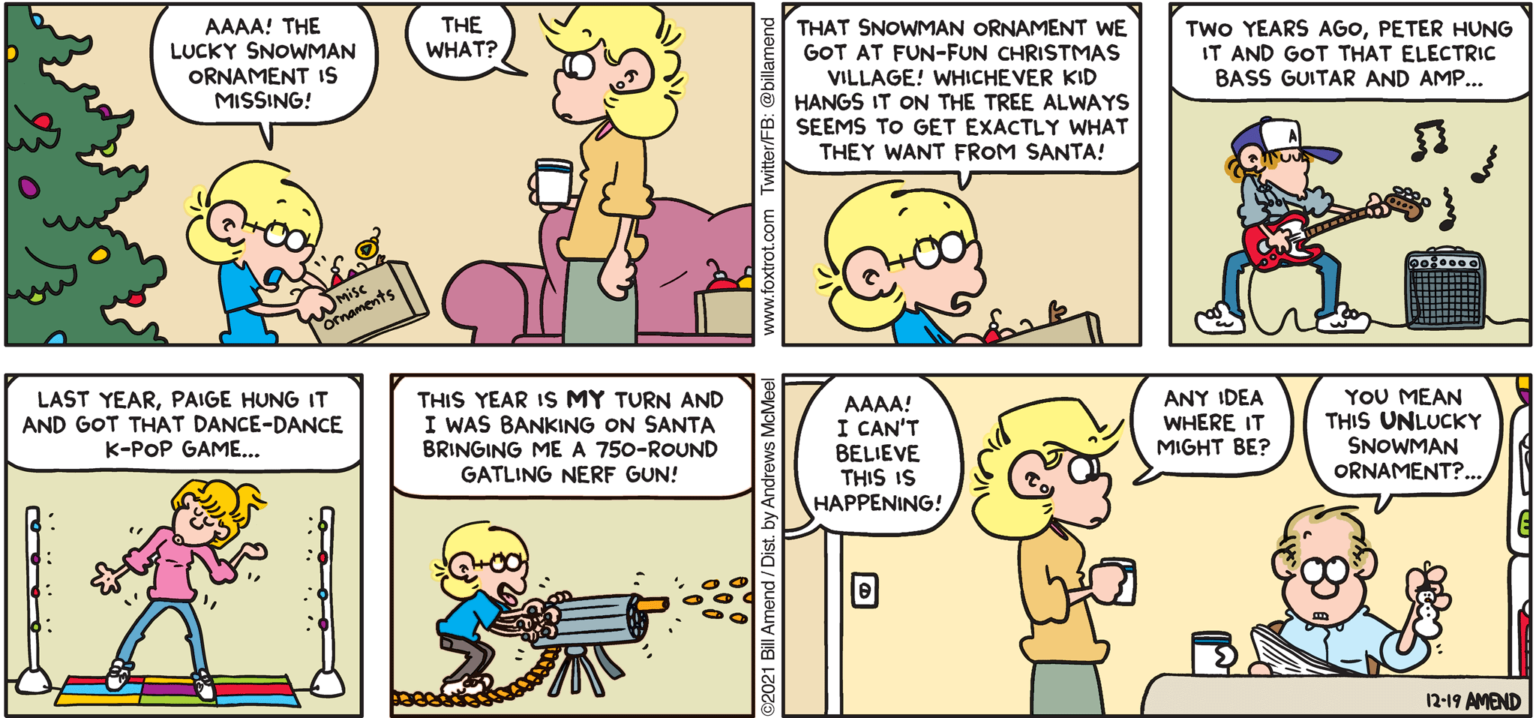 "Ornamental" | Christmas - Holidays | FoxTrot Comics by Bill Amend