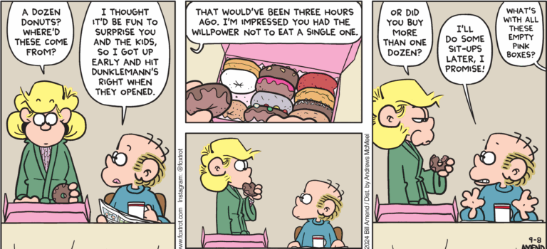 "Donutso" | Donuts | FoxTrot Comics by Bill Amend