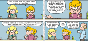 "Sarchasm" | Spring Break | FoxTrot Comics by Bill Amend