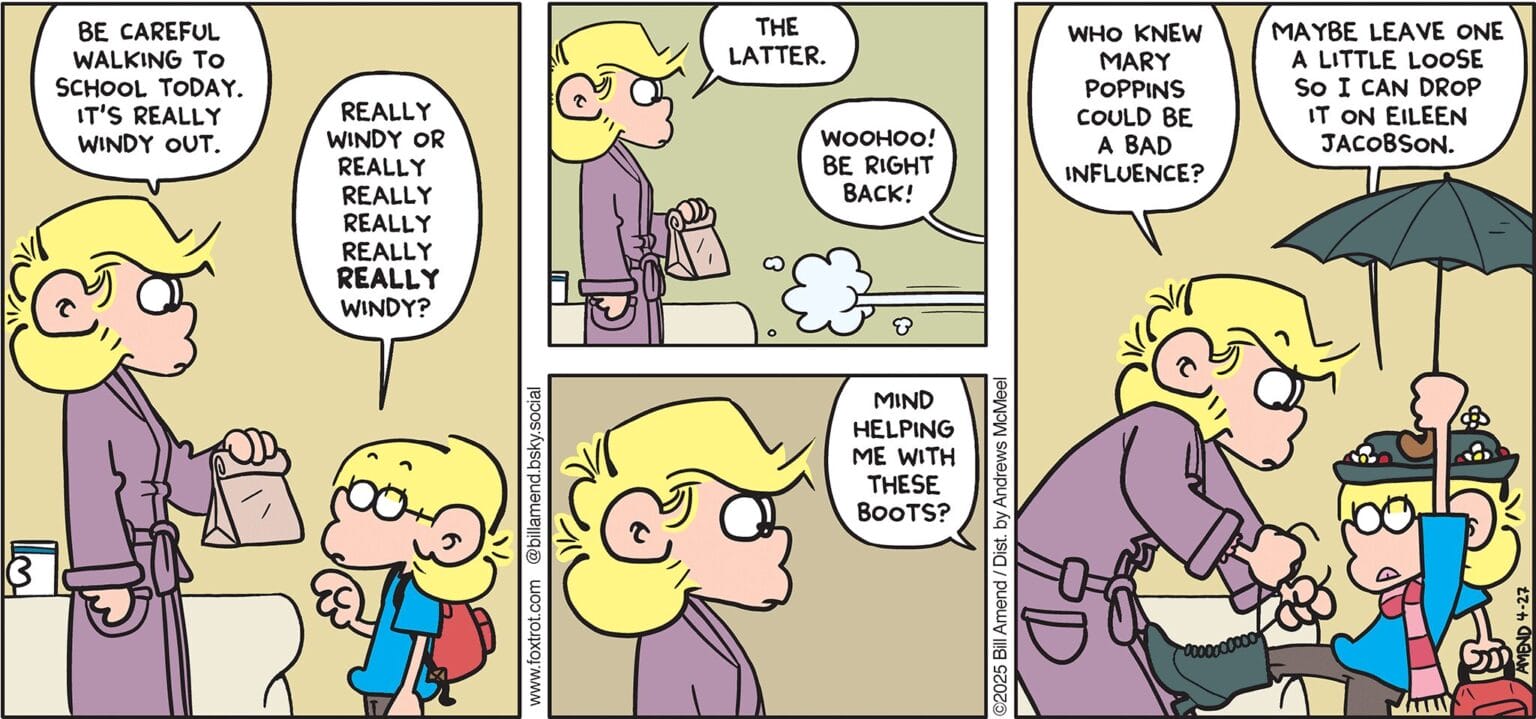 Poppin' Off | FoxTrot Comics by Bill Amend