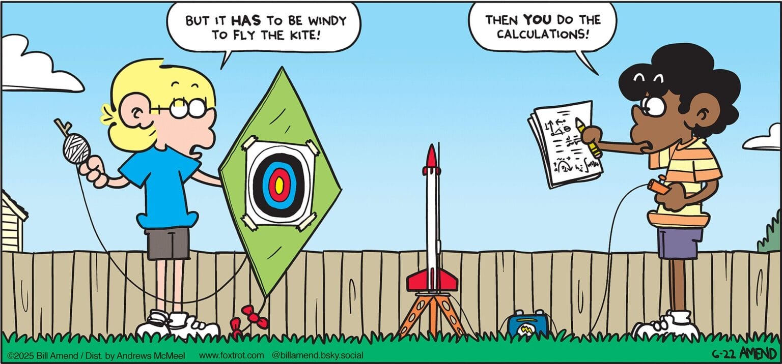 Wind Resistance | FoxTrot Comics by Bill Amend